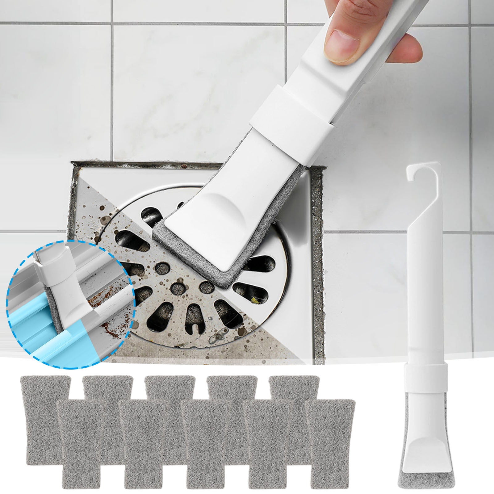 Multipurpose Corner Crevice Brush Cleaning Shovel | Scouring Pad ...
