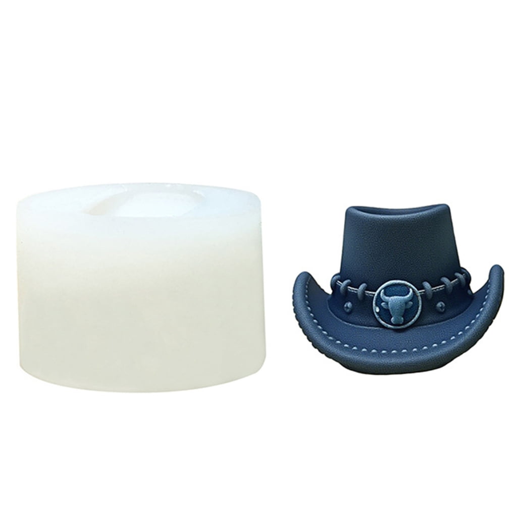Multipurpose Cowboy Hat Crafting Mould Reusable Silicone for Candle ...