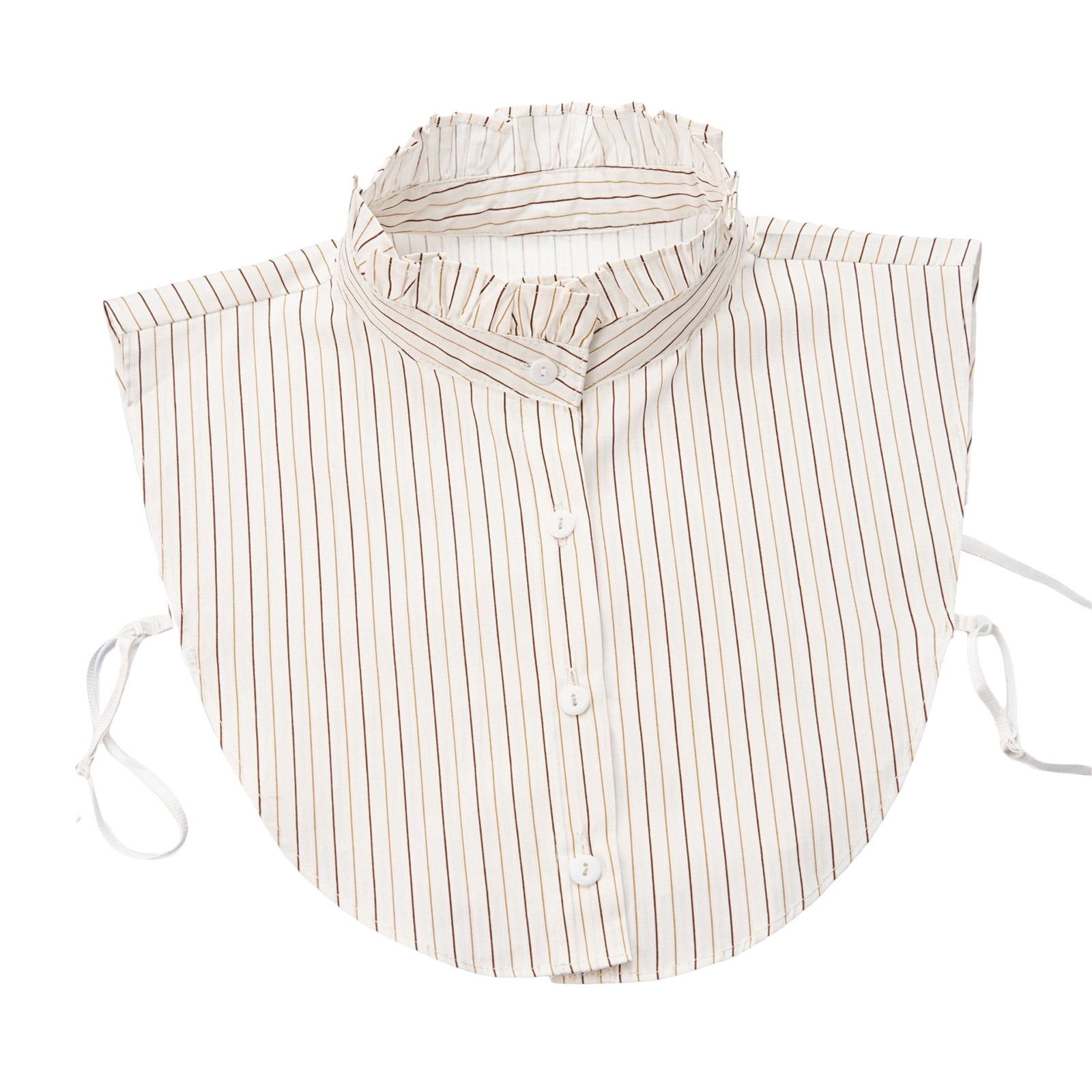 Multipurpose Detachable Shirt Collar Insert for Women Elegant Striped ...
