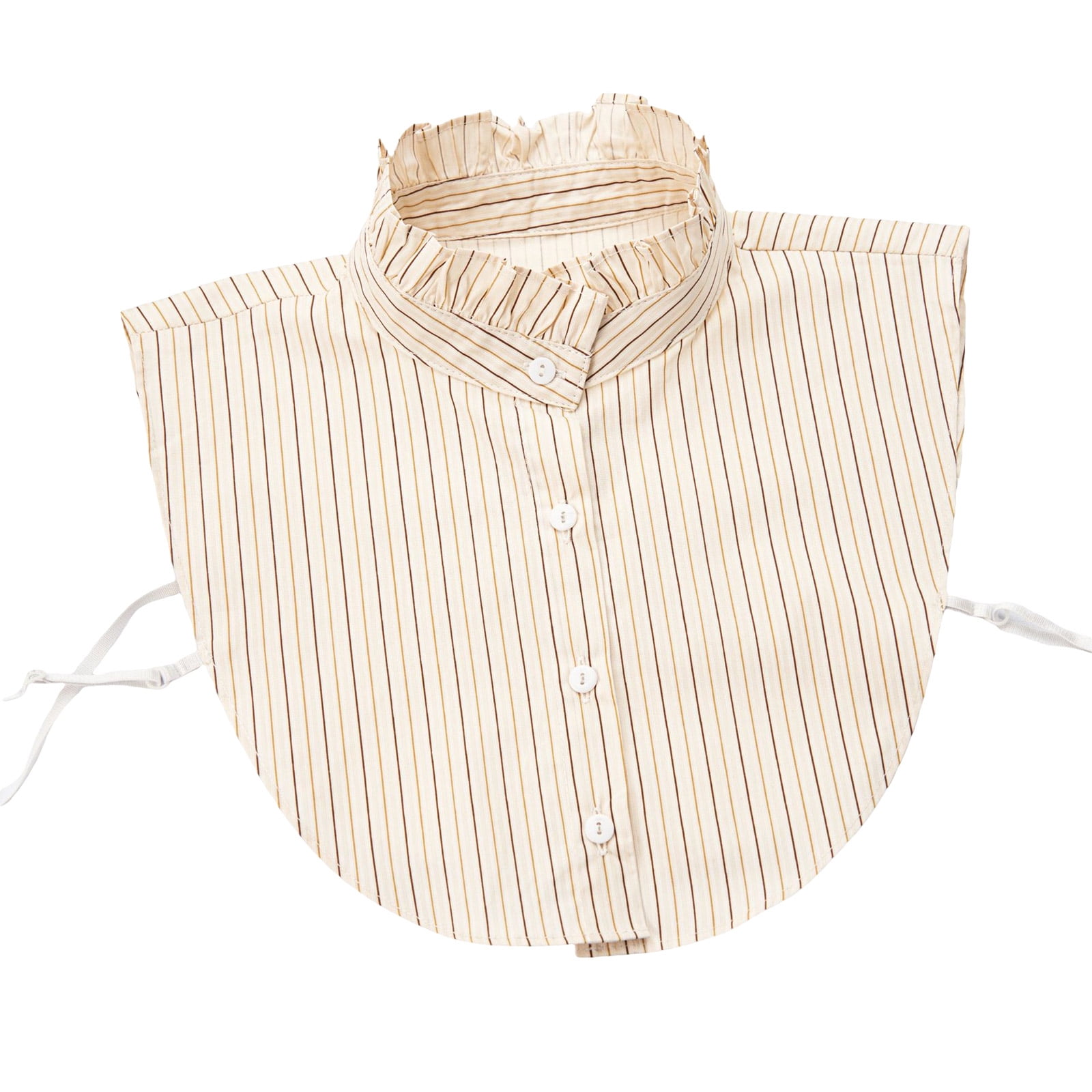 Multipurpose Detachable Shirt Collar Insert for Women Elegant Striped ...