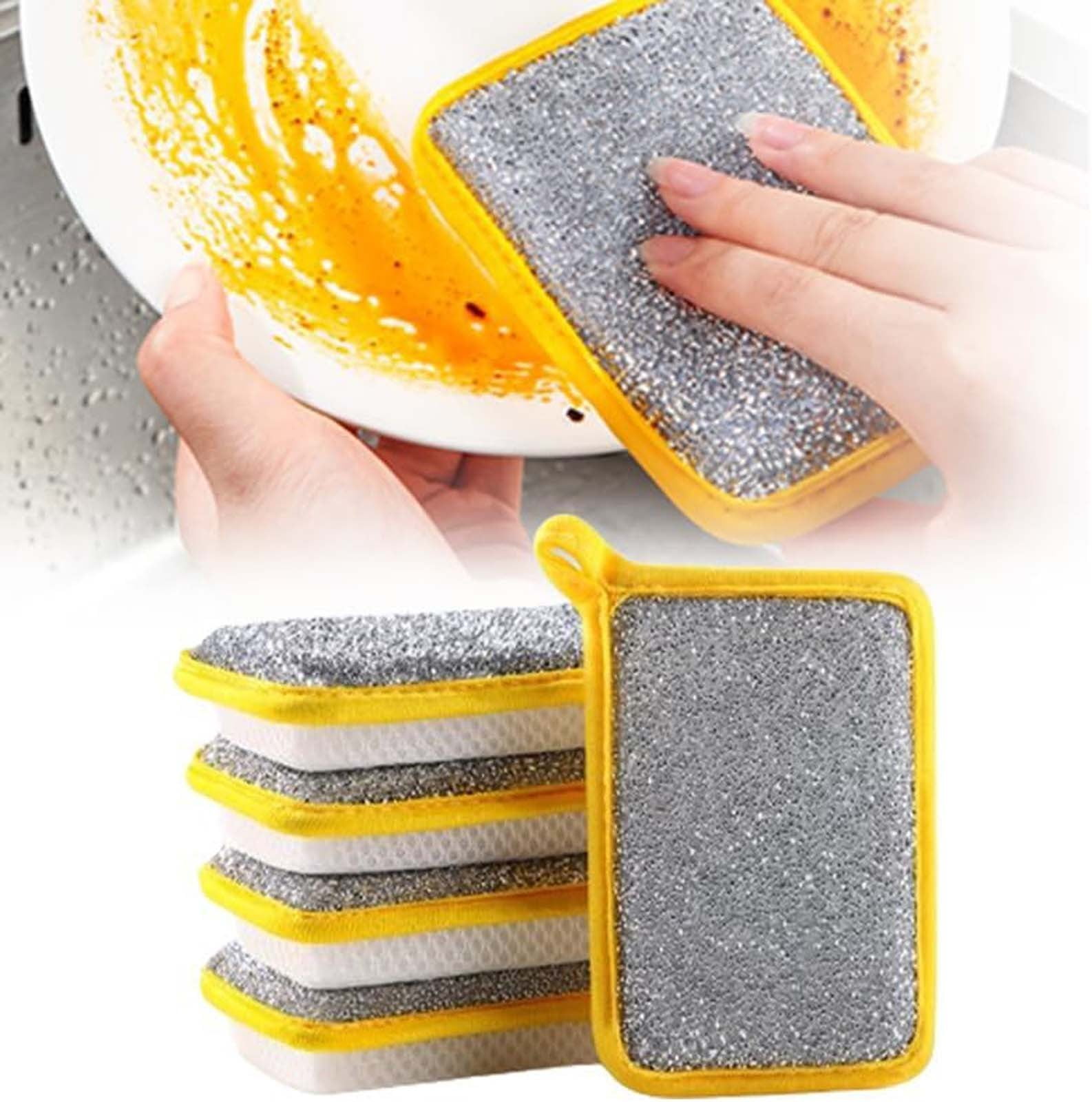 Multipurpose Dishwashing Rags | Double Sided Microfiber Sponge ...