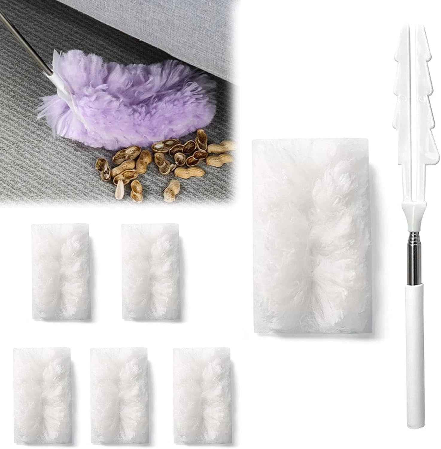 Multipurpose Disposable Bendable Duster with Extendable Pole, Multi ...