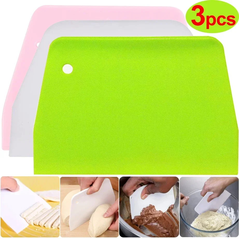 Multipurpose Dough Cutter Bowl Scraper for Bread Dough Fondant Cake ...