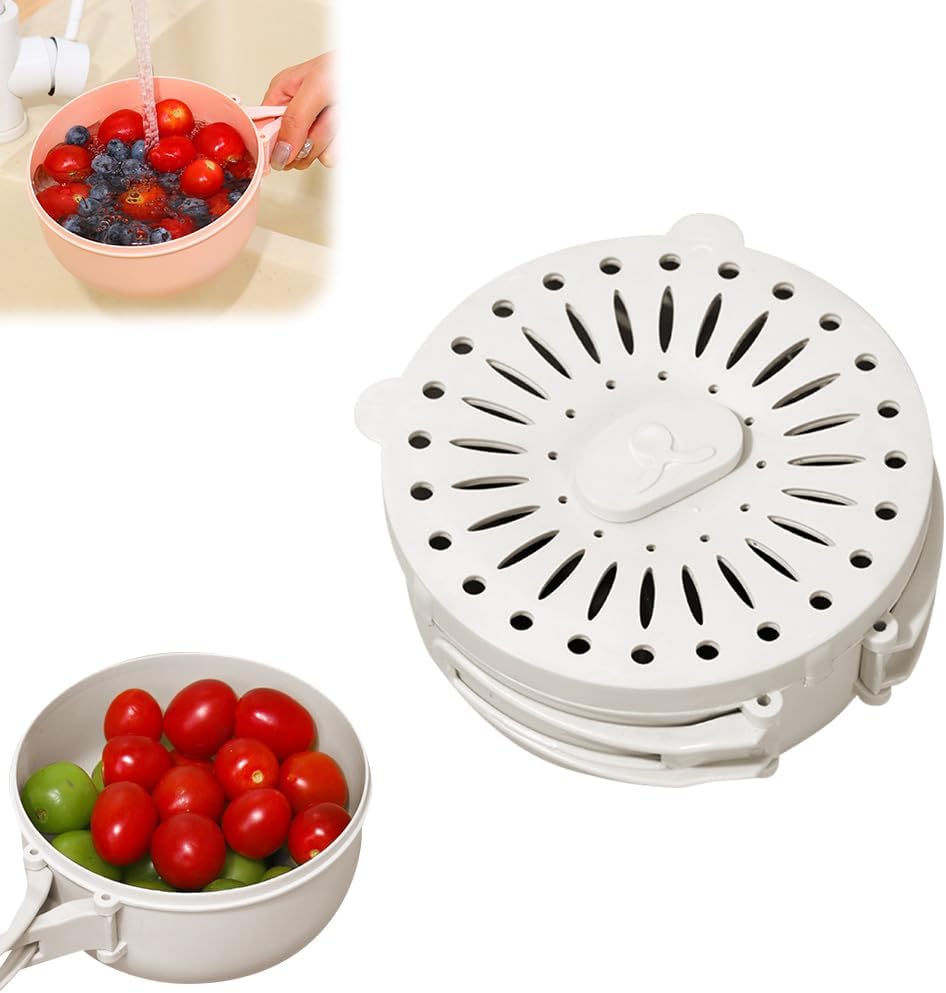 Multipurpose Drain Basket with Fine Holes and Handles, 2025 New Fruit ...