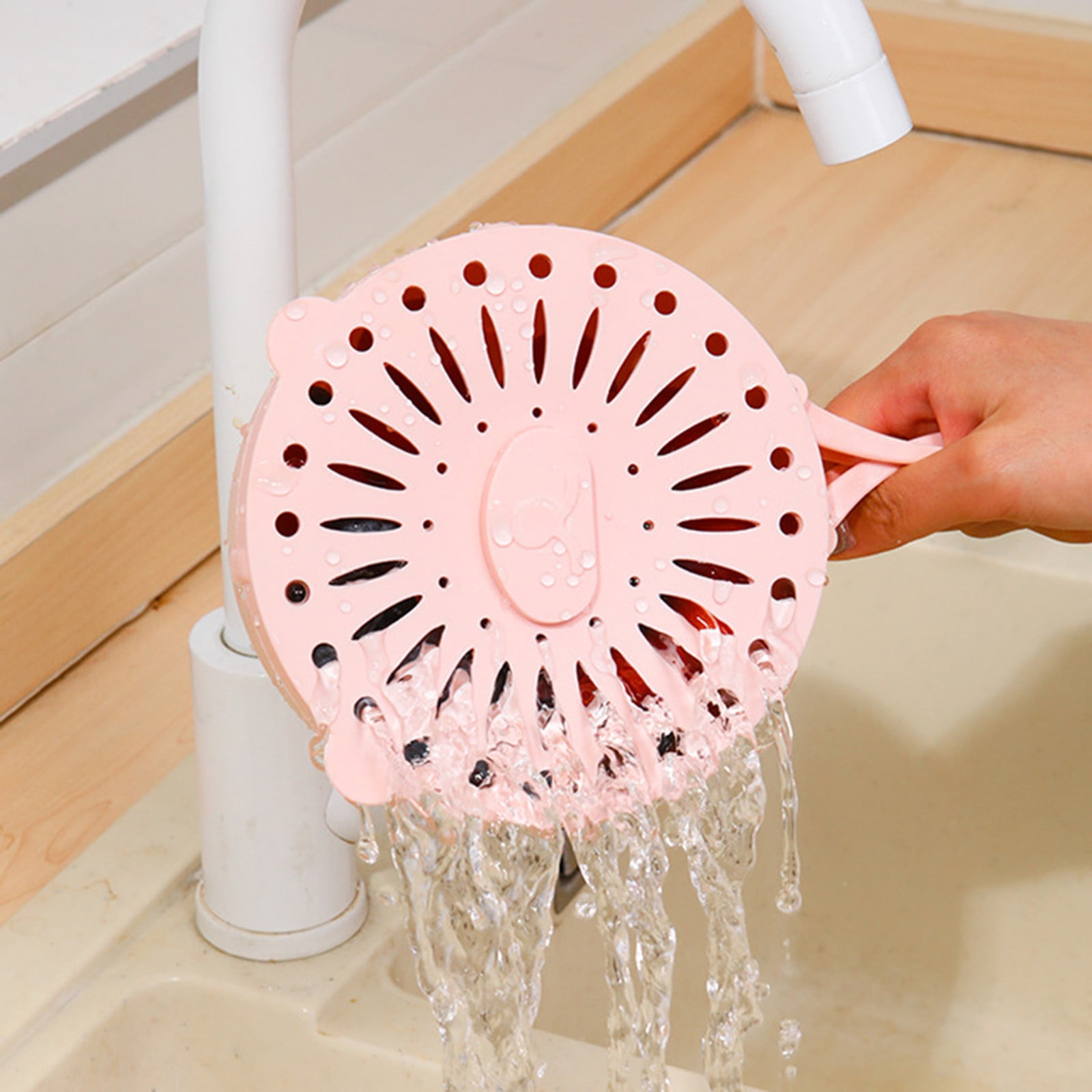 Multipurpose Drain With Fine Holes And Handles Fruit Strainer Container ...