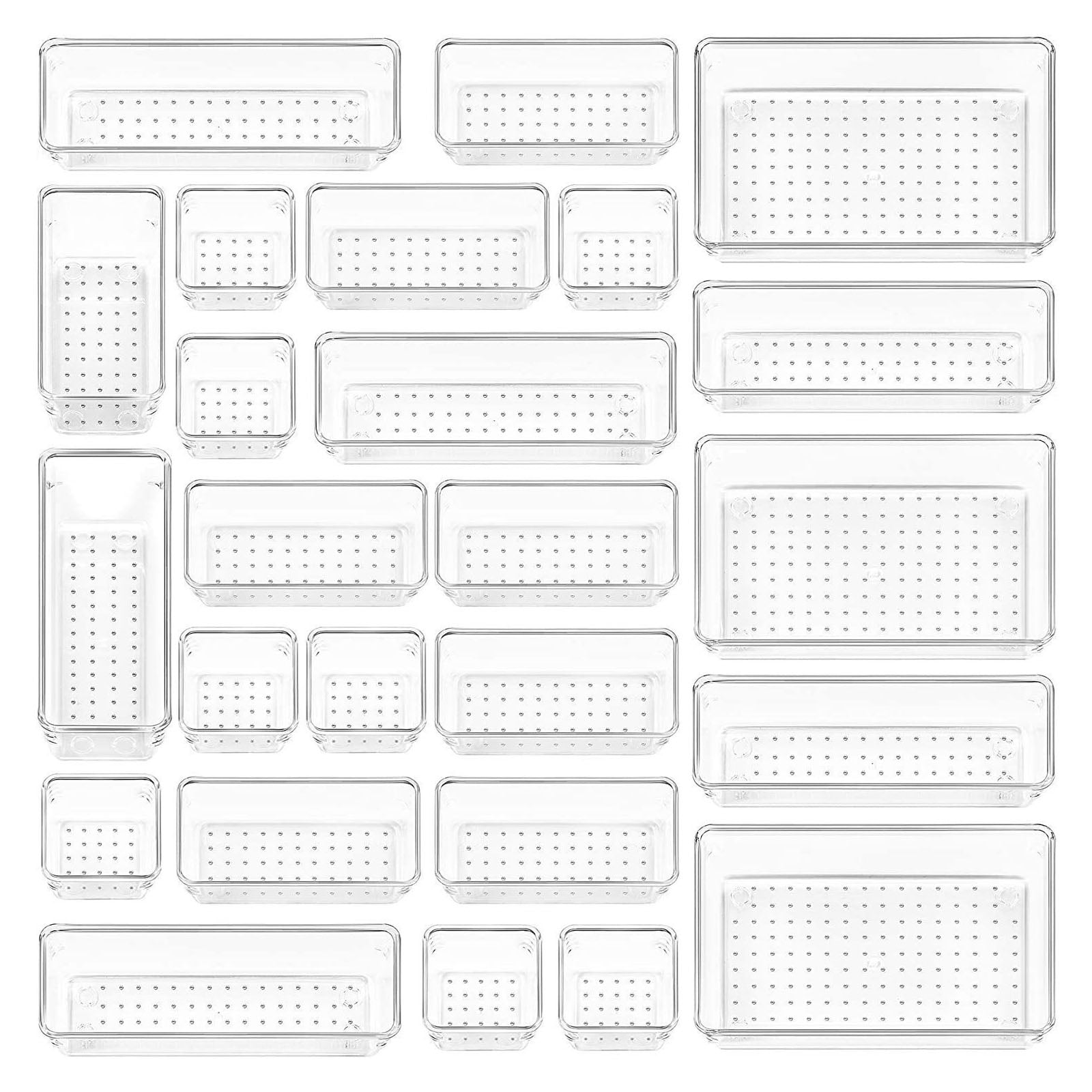 Multipurpose Drawer Organizers Trays Multiple Size Bathroom Drawer Tray ...