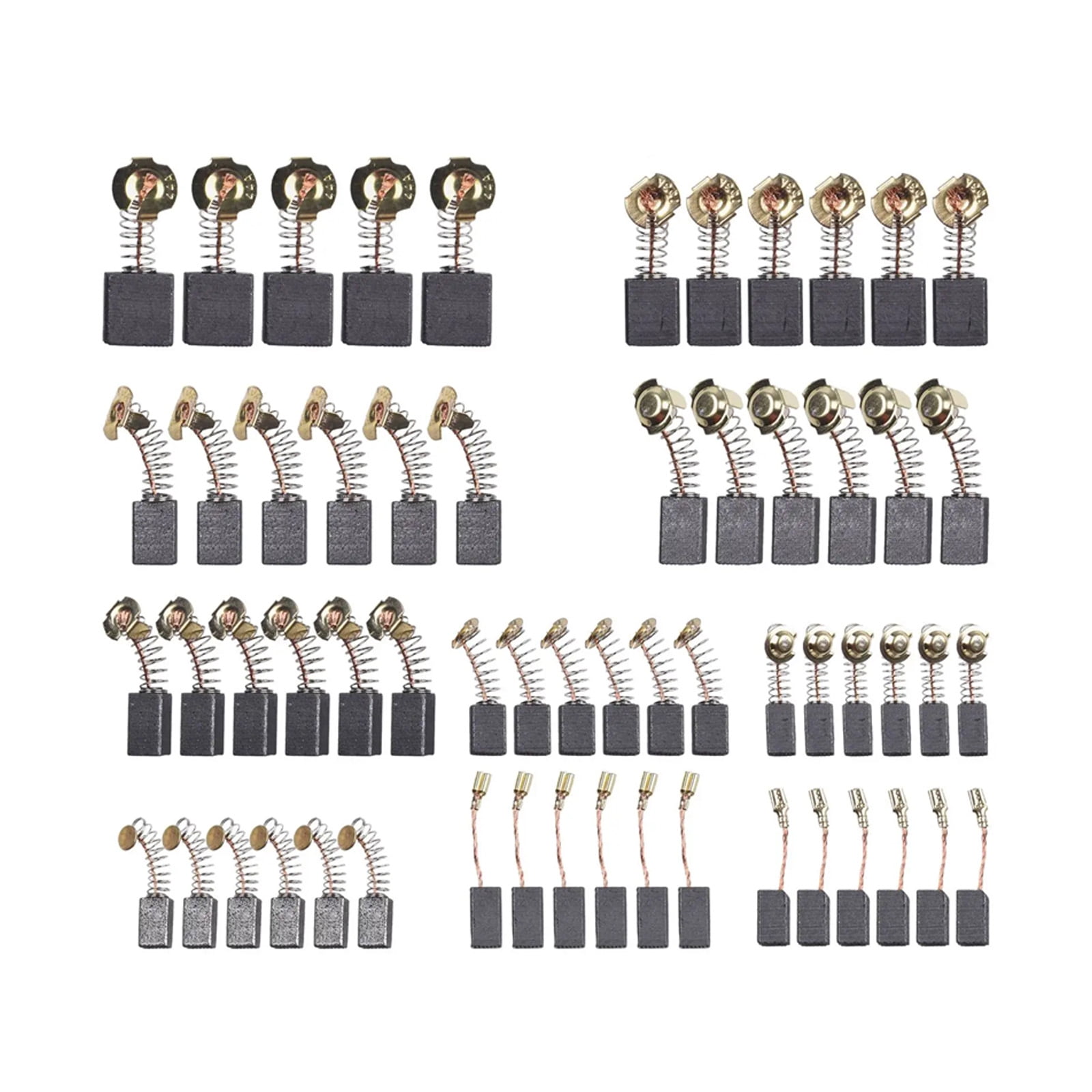 Multipurpose Electric Motor Carbon Brushes 60pcs 10 Variants High ...