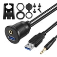Multipurpose Extension Cable Sound Cord USB3.0 and 3.5mm Sounds Line ...