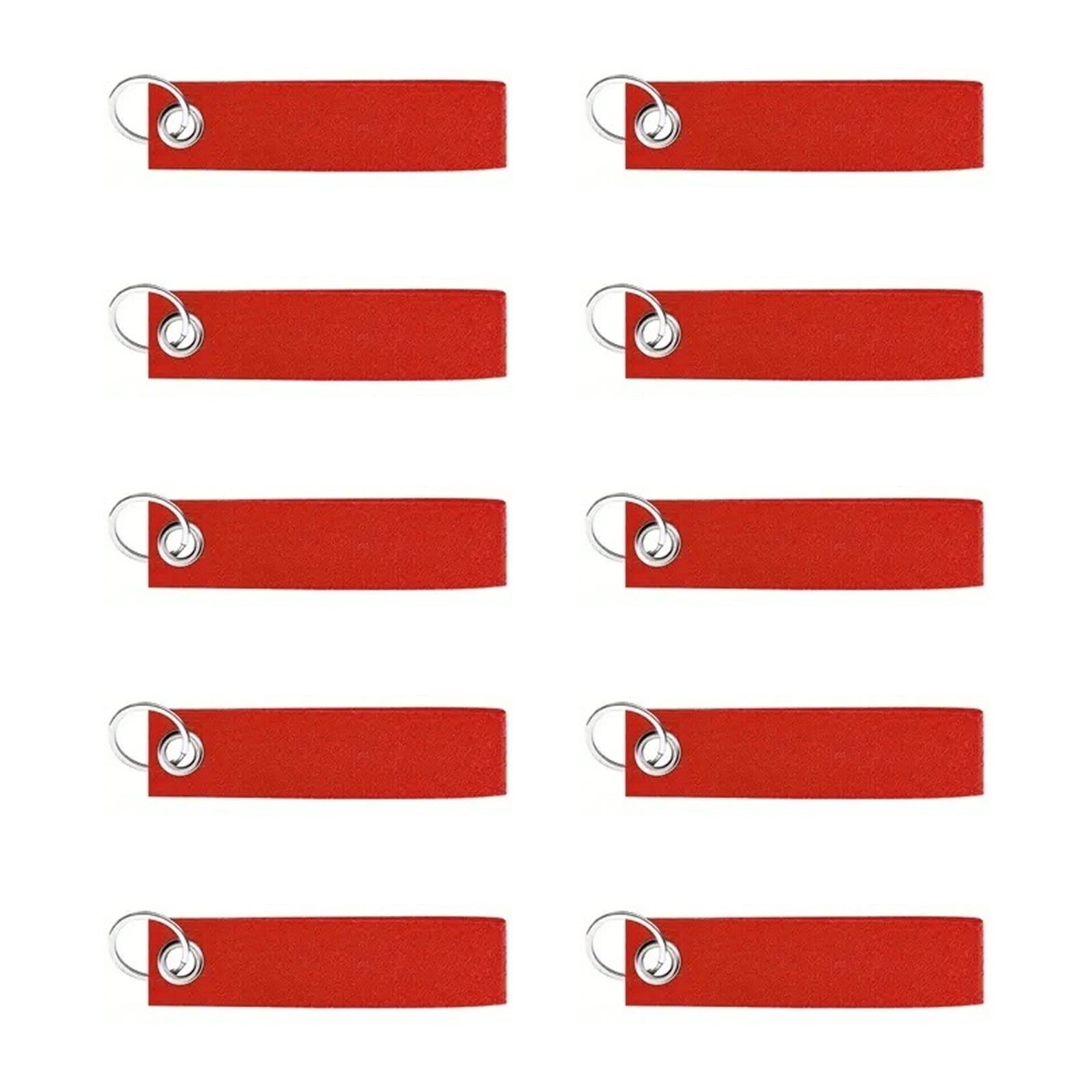 Multipurpose Felt Key Sign with Metal Rings Empty Felt Keychain Charms ...