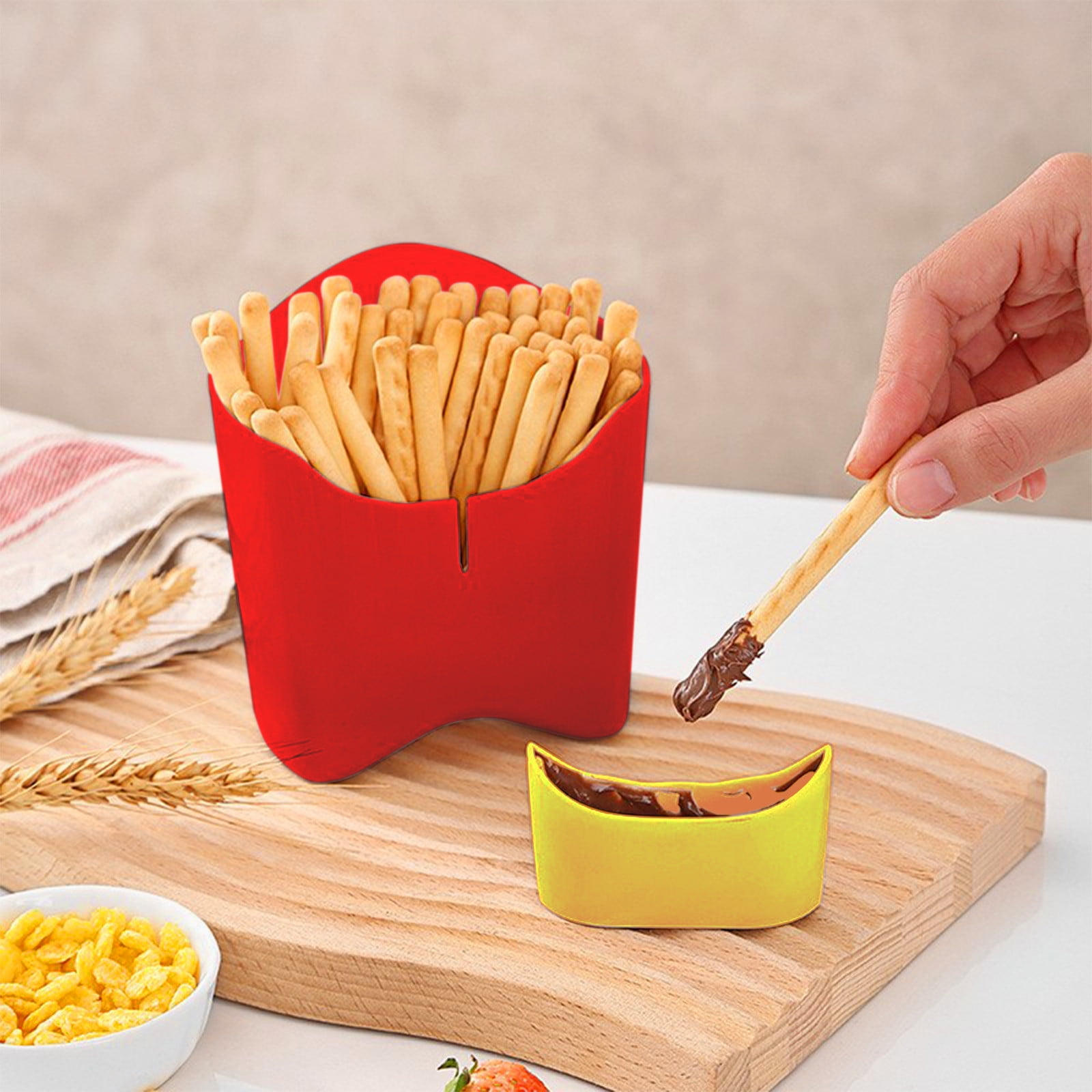 Multipurpose French Fry Cup French Fry Rack with Condiment Rack Set ...