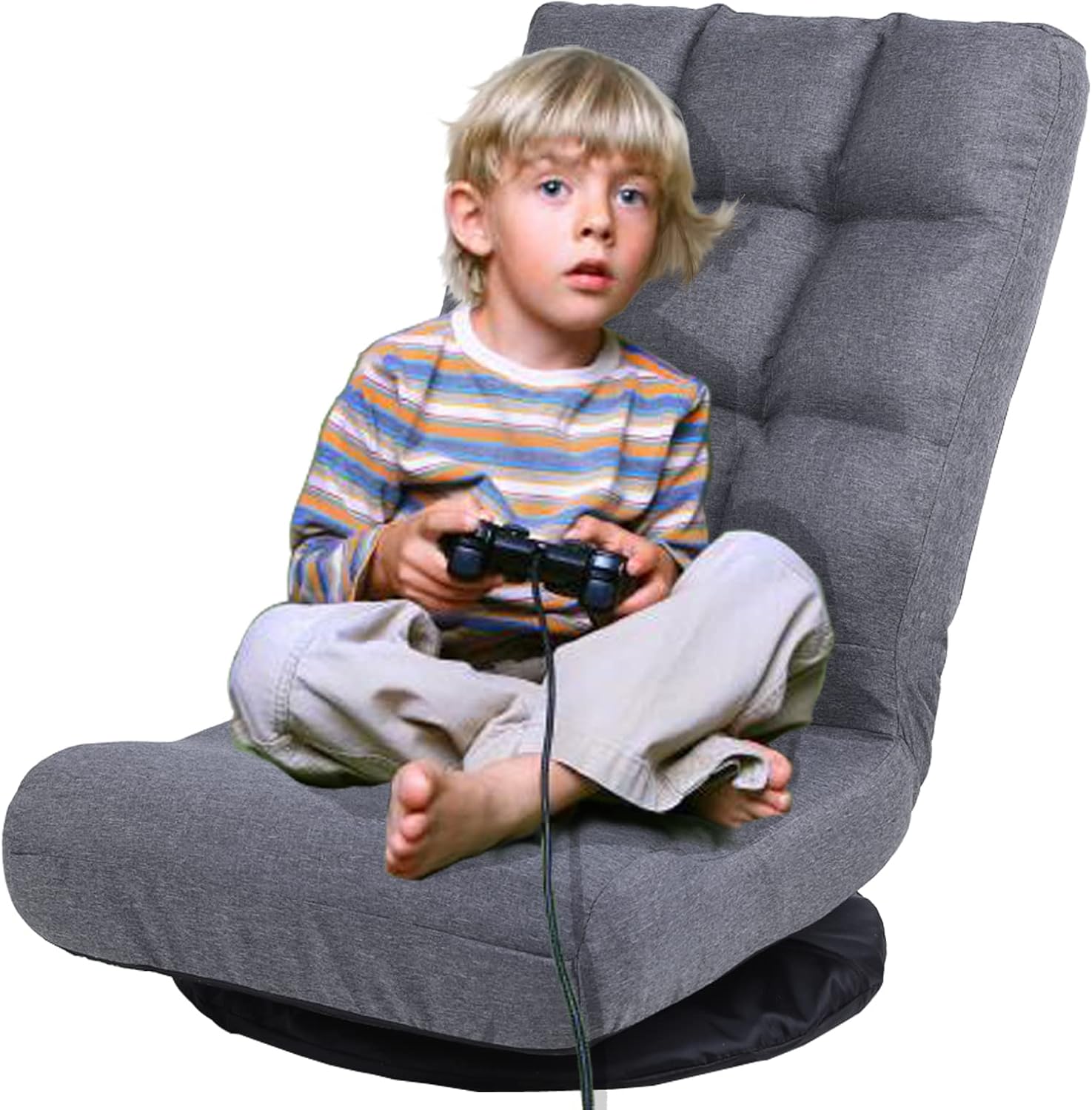 Multipurpose Gaming Chair Rocker for Teens, Swivel Floor Chair for TV ...