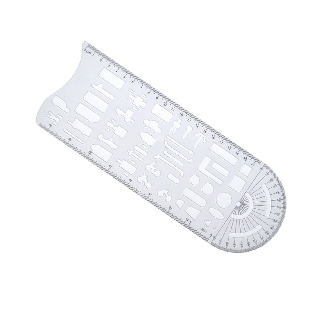 Multipurpose Geometric Drawing Templates Measuring Ruler Accident Scene ...