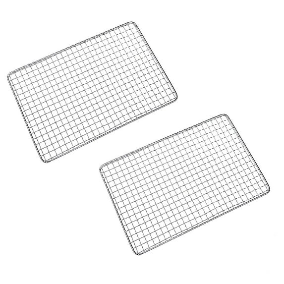 Multipurpose Grill Grate Replacement - 19.7"x7.8" Square BBQ Wire Mesh ...