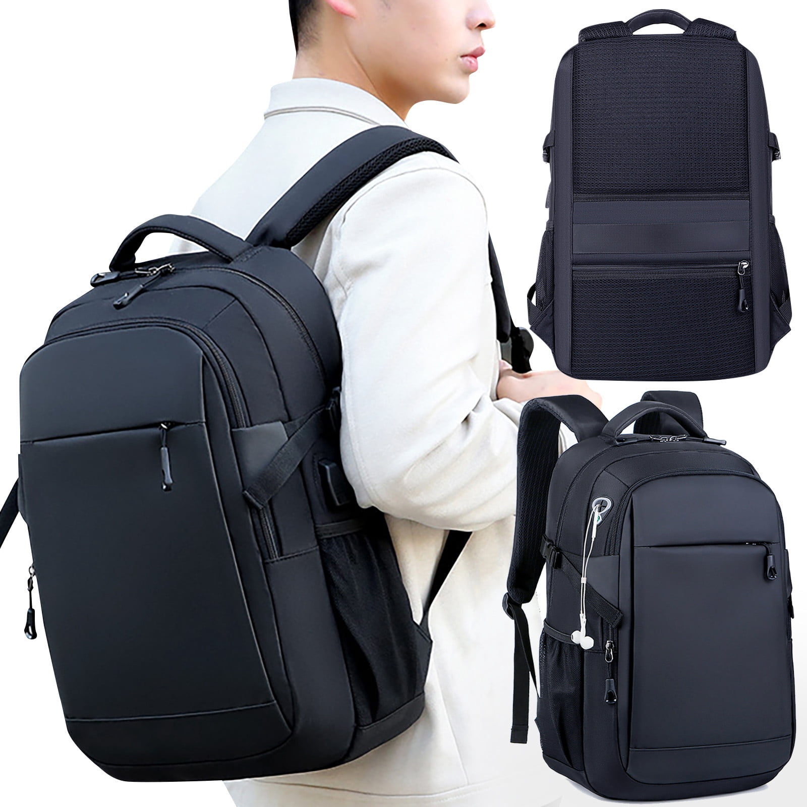Multipurpose Laptop Backpack, 17.7×11.4×4.7in Nylon School and Travel ...