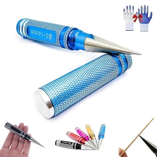 Multipurpose Manual Hole Punch, Steel Metal 0-14mm Hole Puncher Reamer ...