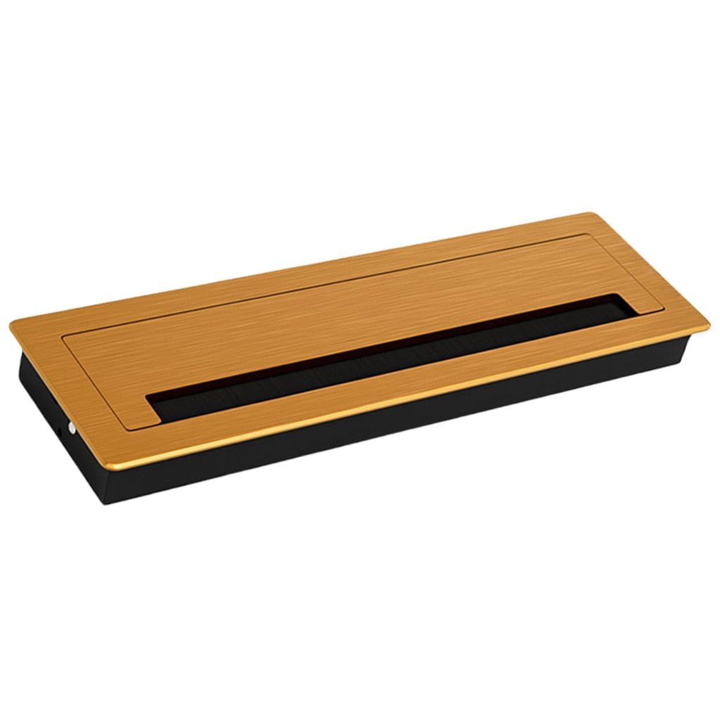 Multipurpose Metal Desk Cord Hole Insert with Brush Buffering for ...