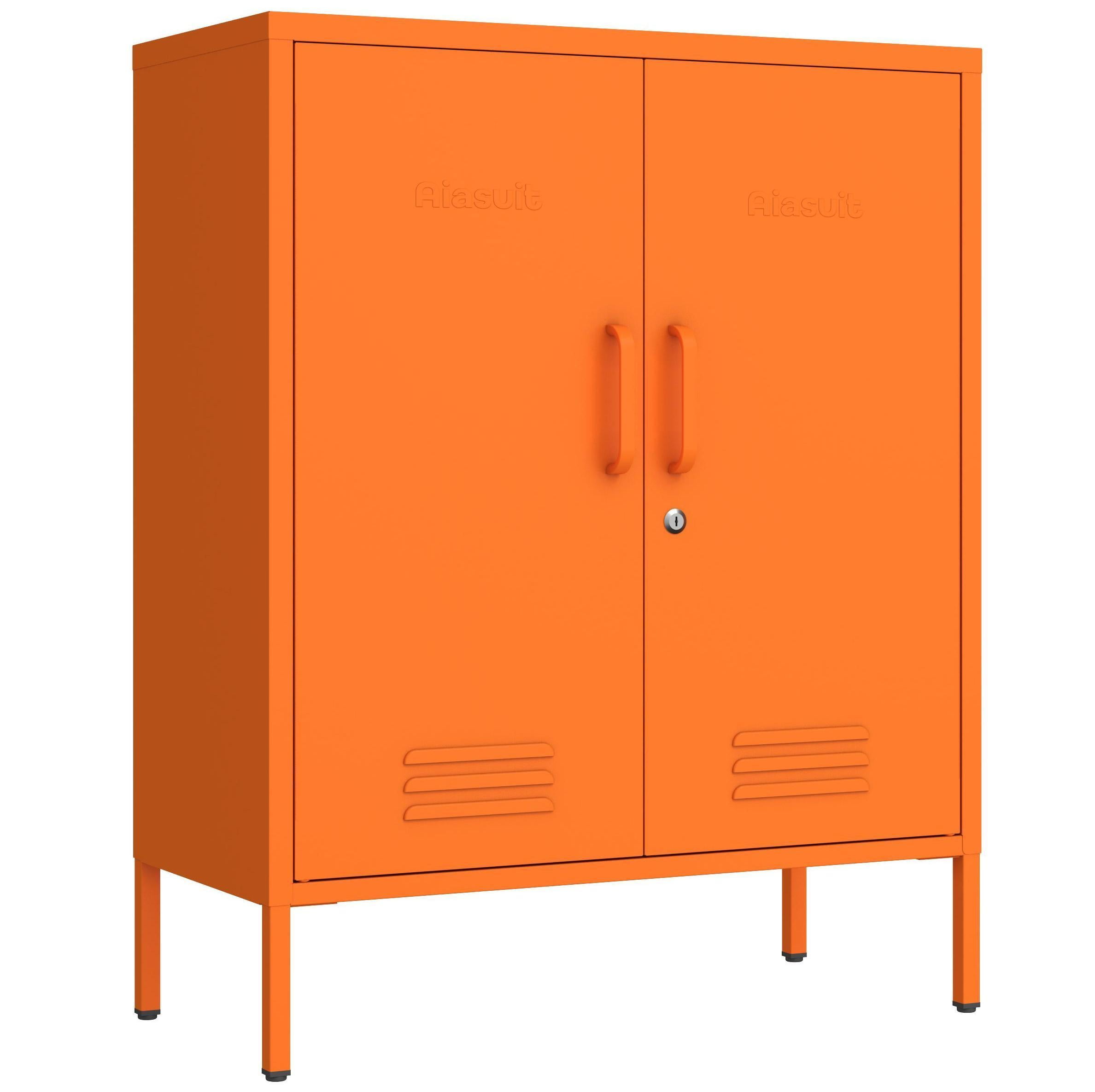 Multipurpose Metal Storage Cabinet 2 Adjustable Partitions Thickened ...