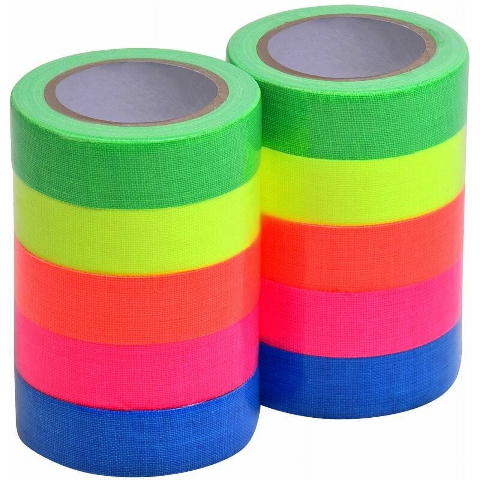 Multipurpose Neon Gaffer Tape, Fluorescent Tape with Strong Adhesive ...