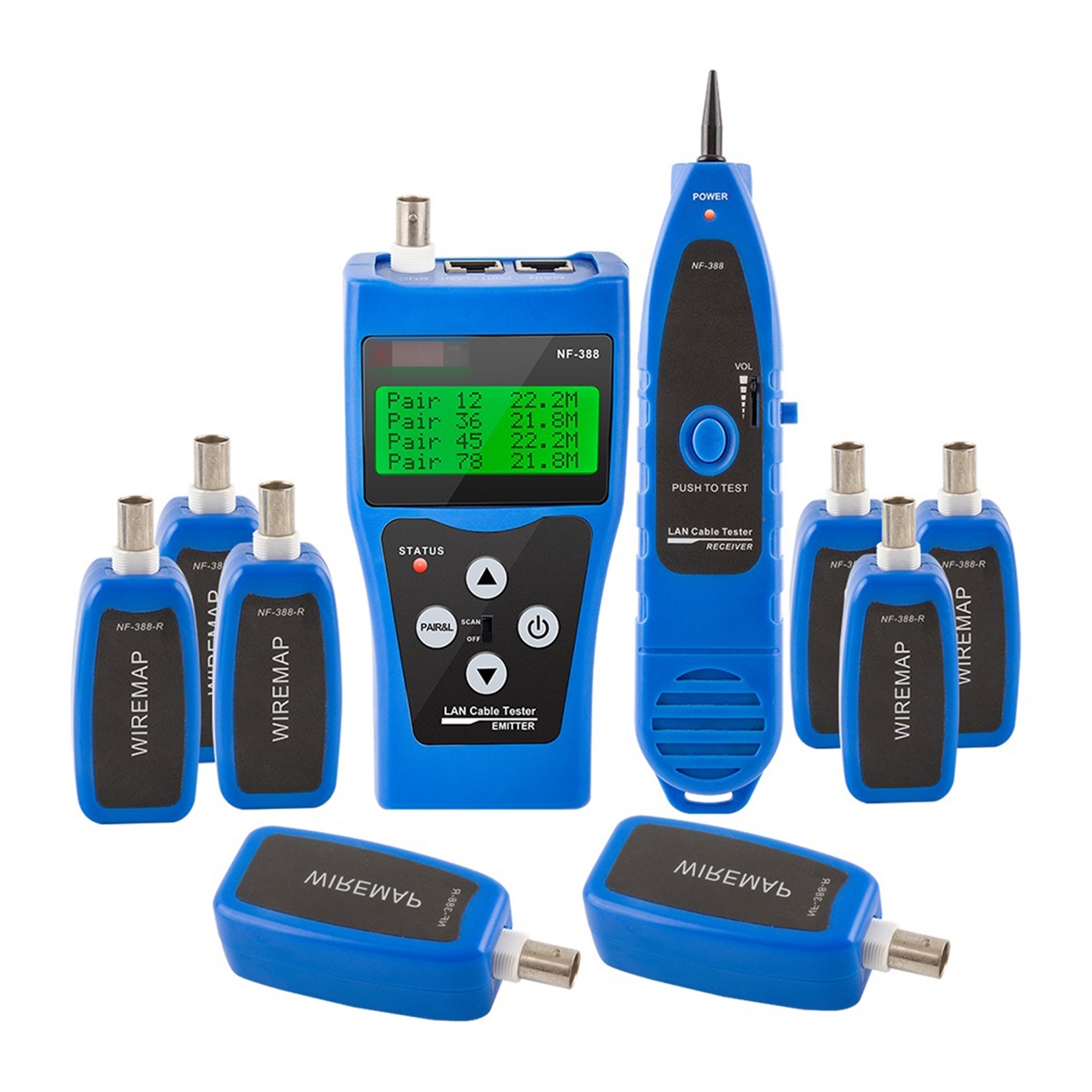 Multipurpose Network LAN Phone Cable Tester 8 Far-end Test Jacks, Hunt ...