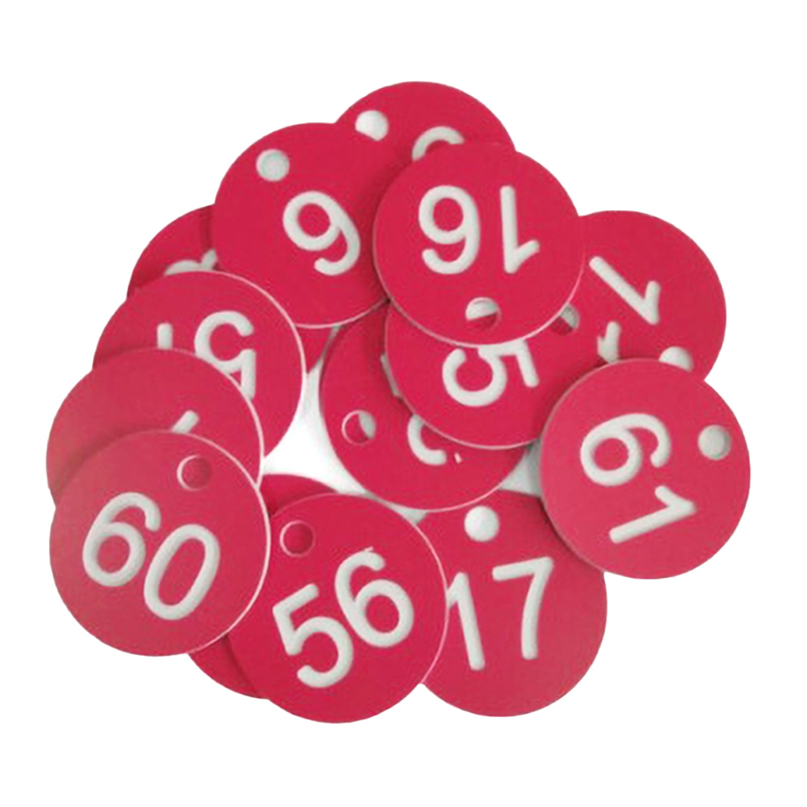 Multipurpose Numbered Tags 1-100 Round Label Tags for Livestock Farming ...