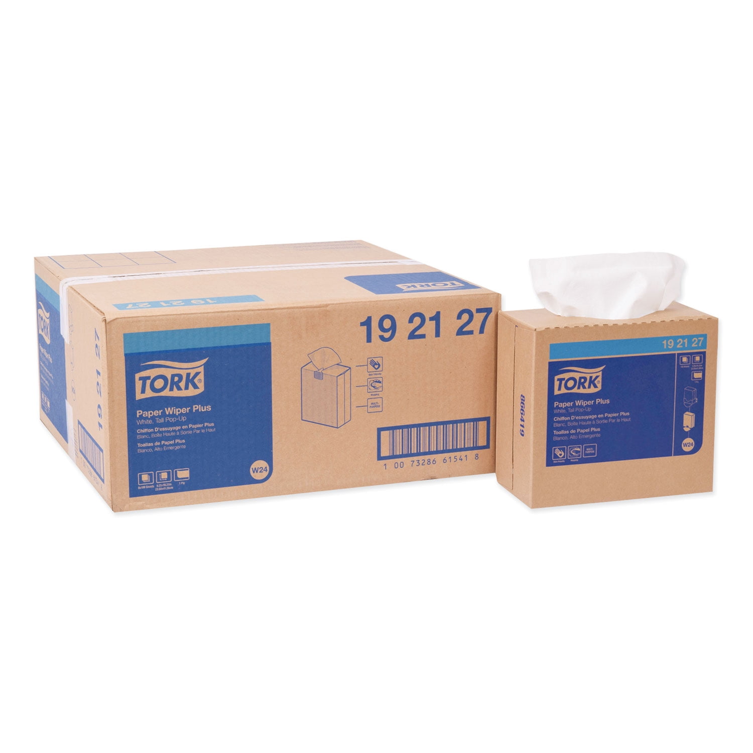 Multipurpose Paper Wiper, 9.25 X 16.25, White, 100/box, 8 Boxes/carton ...