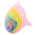 Multipurpose Plastic Funnel Set (6-Piece Pack) - Kitchen Funnels for ...