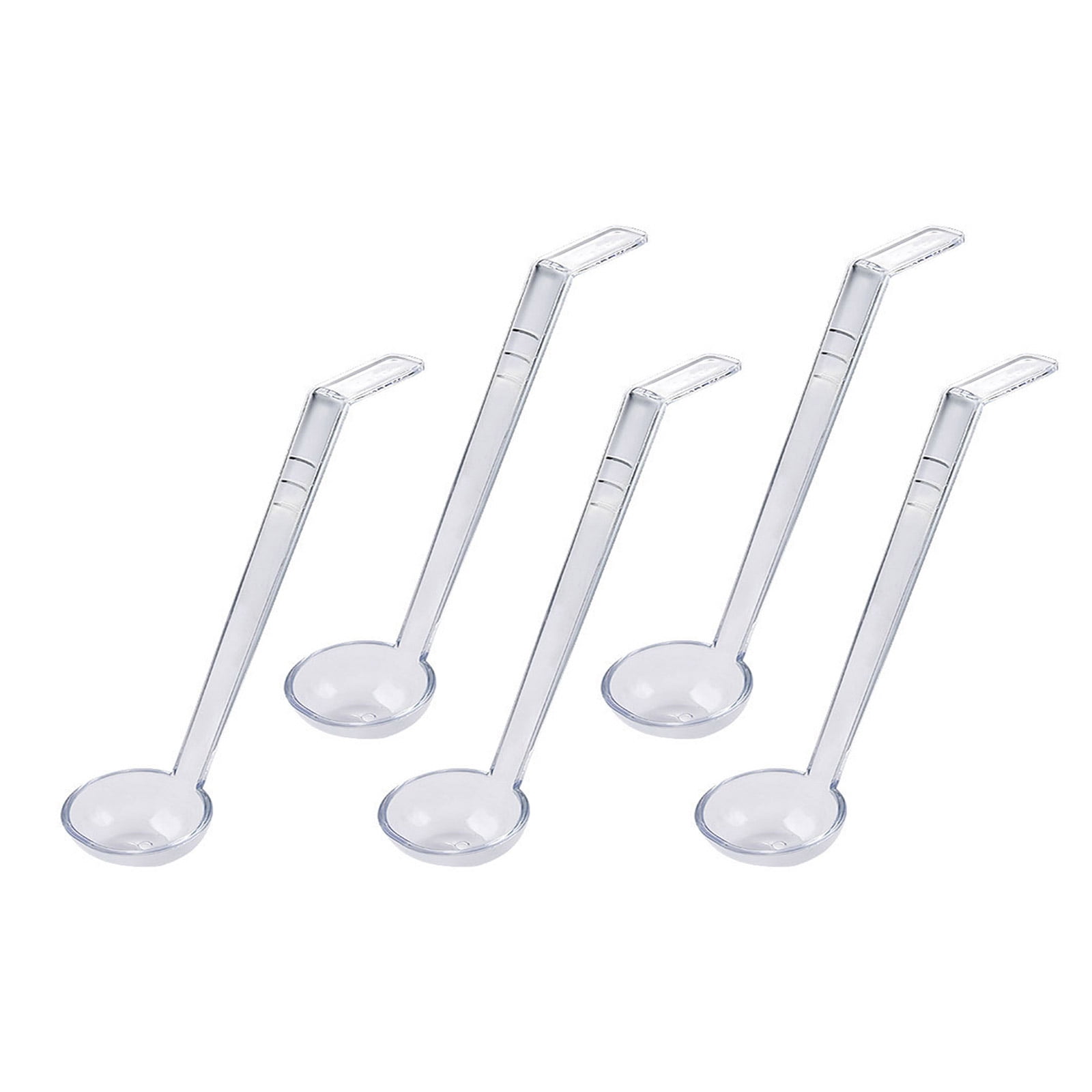 Multipurpose Plastic Serving Ladles with Long Handle Clear Plastic Soup ...