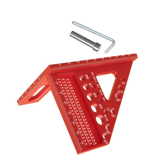 Multipurpose Plastic Triangle Measuring Device With Positioning Guides ...