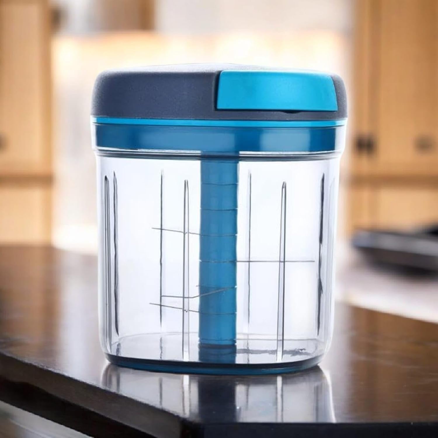 Multipurpose Plastic Vegetable Master Chopper with 5 Stainless Steel ...