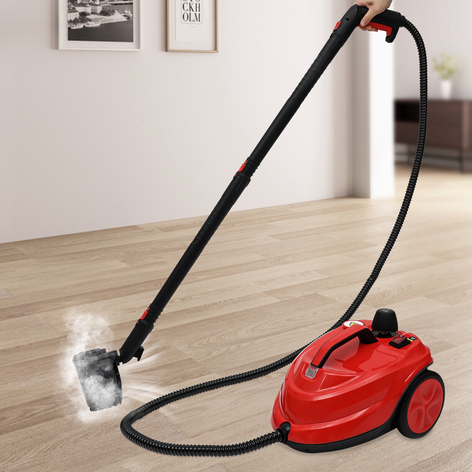 Multipurpose Portable High-Pressure Steam Cleaner Handheld Cleaner Red ...