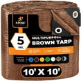Xpose Safety 10'x10' Poly Tarp, 5 Mil Water & Weather Resistant ...
