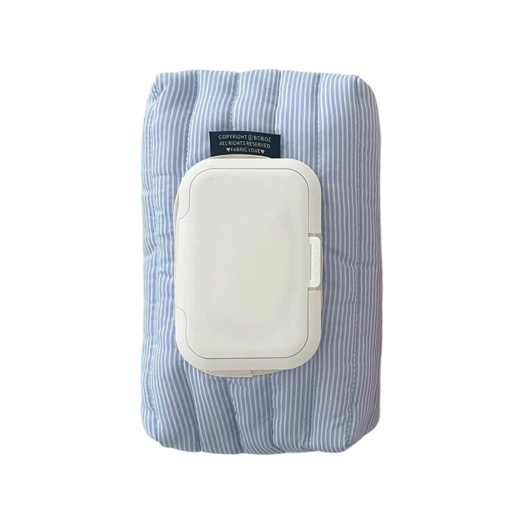 Multipurpose Quilted Stripe Container For Wet Tissues Vehicle Home ...