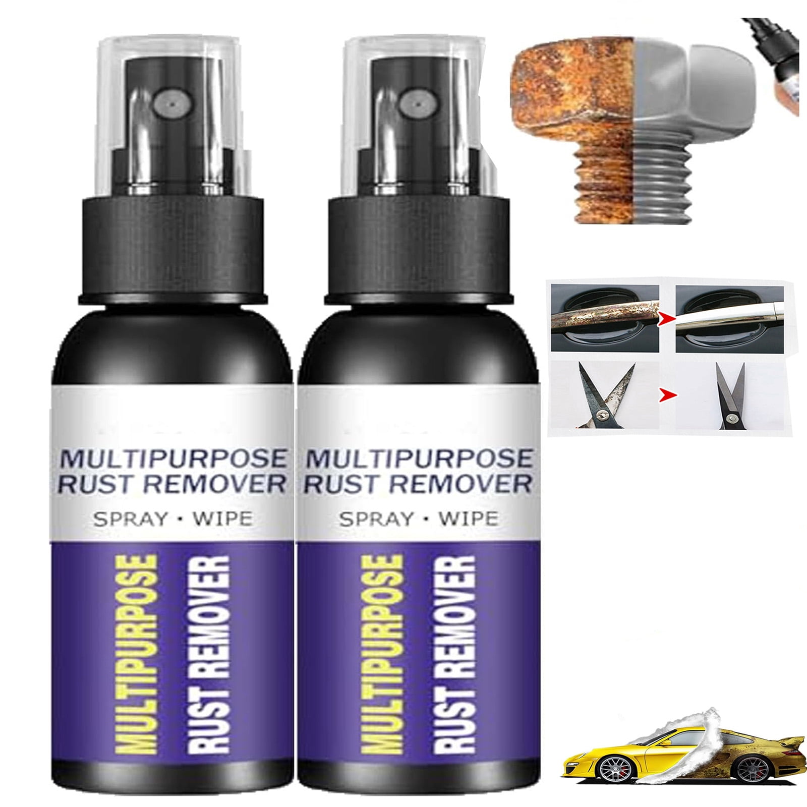 Multipurpose Rust Remover Spray, 1.69 floz Powerful Rust Remover Spray ...