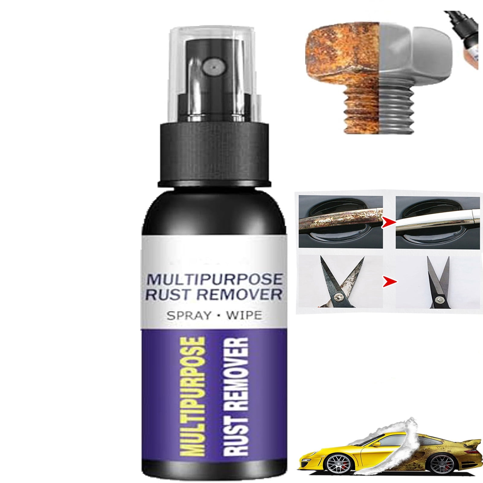 Multipurpose Rust Remover Spray, 1.69 floz Powerful Rust Remover Spray ...