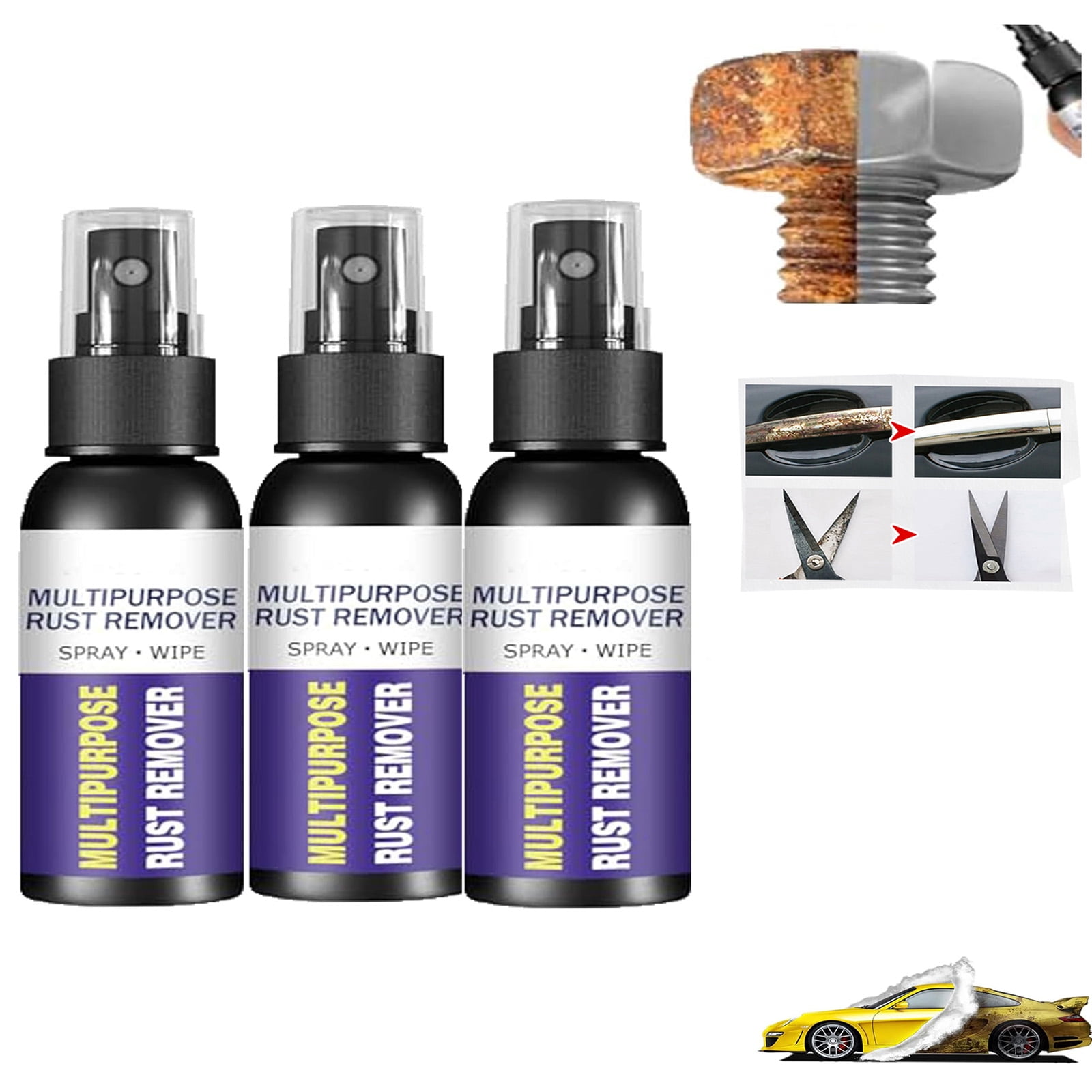 Multipurpose Rust Remover Spray, 1.69 floz Powerful Rust Remover Spray ...