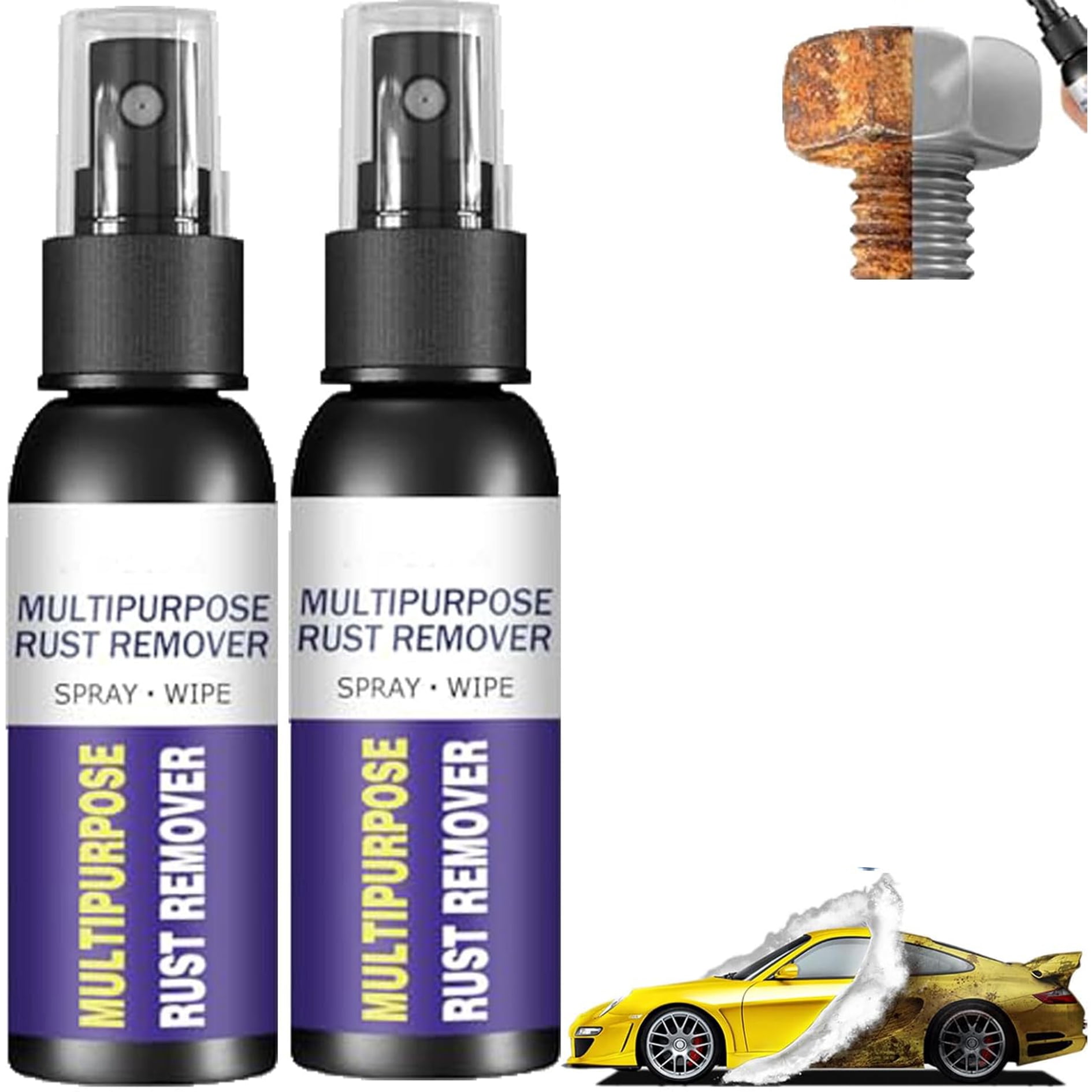 Multipurpose Rust Remover Spray, 1.69 floz Powerful Rust Remover Spray ...