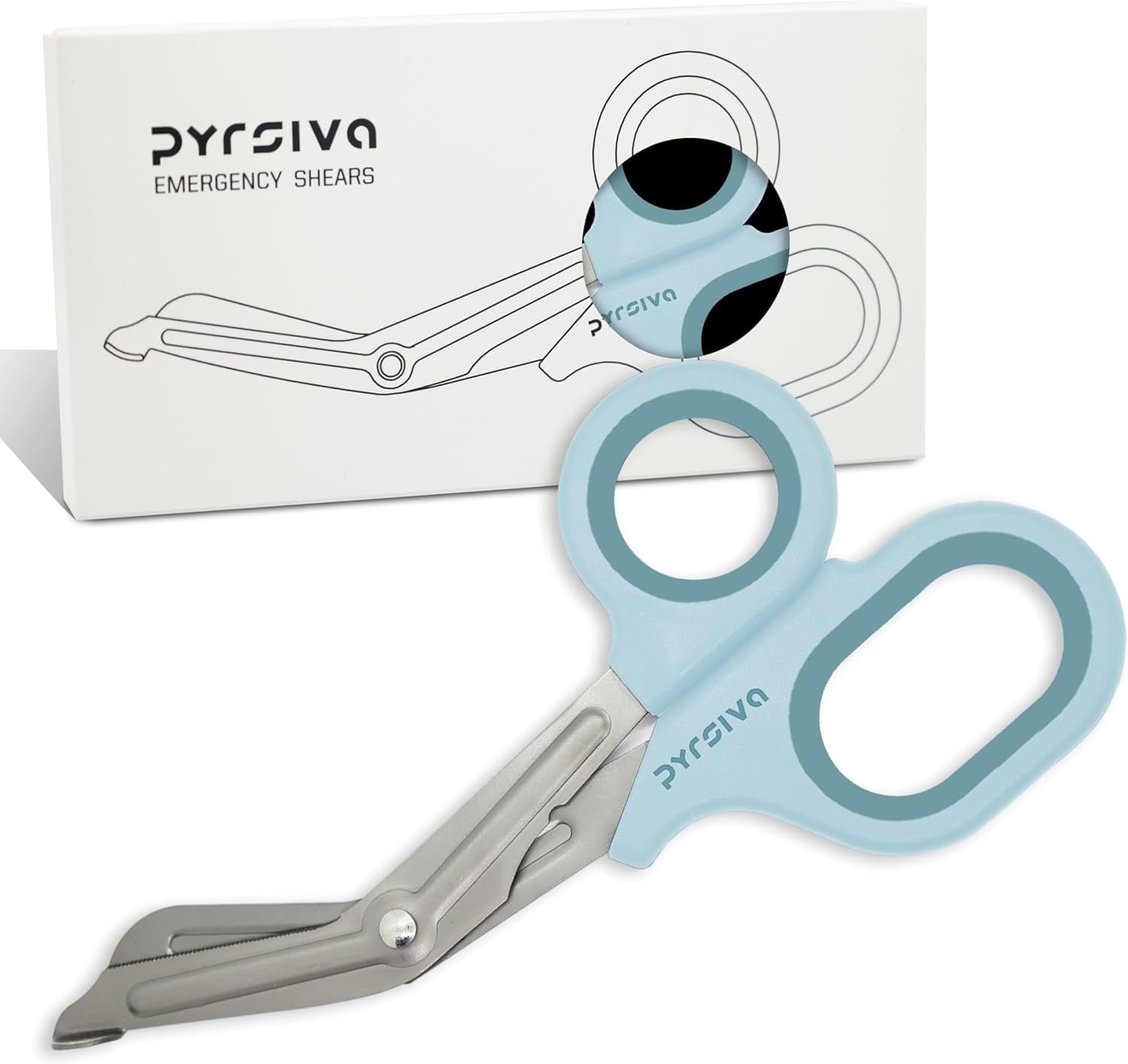 Pyrsiva Multipurpose Emergency Shears with Titanium Coated Blades ...