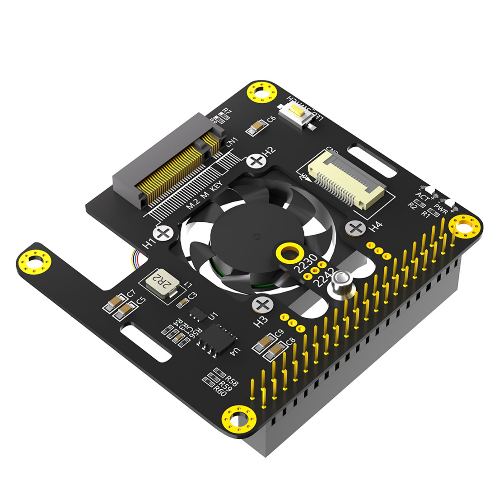 Multipurpose Short NVME Expansion Card NVMe to PCIe Adapter with ...