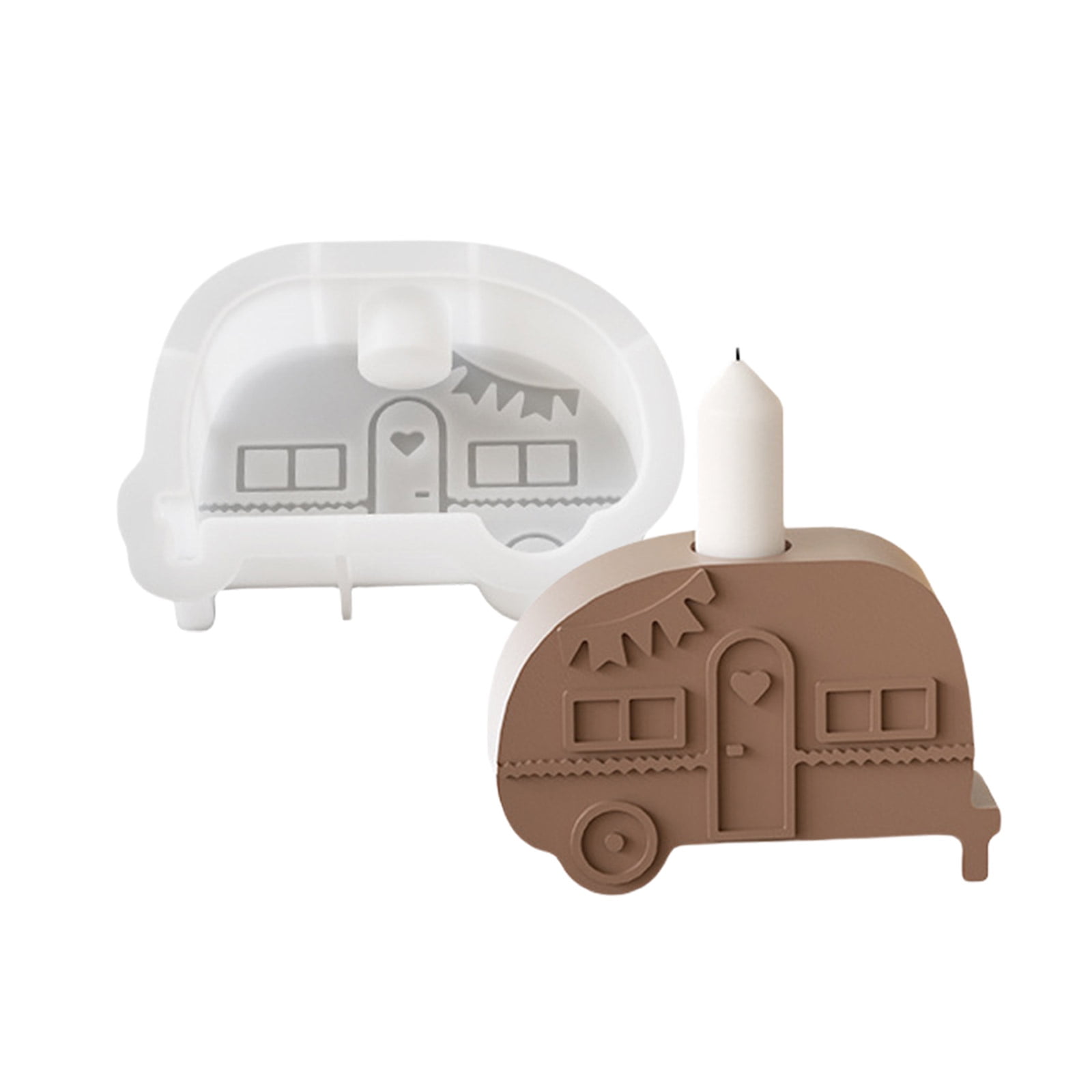 Multipurpose Silicone Candle Holder Mold Accessory for Crystal Epoxy ...