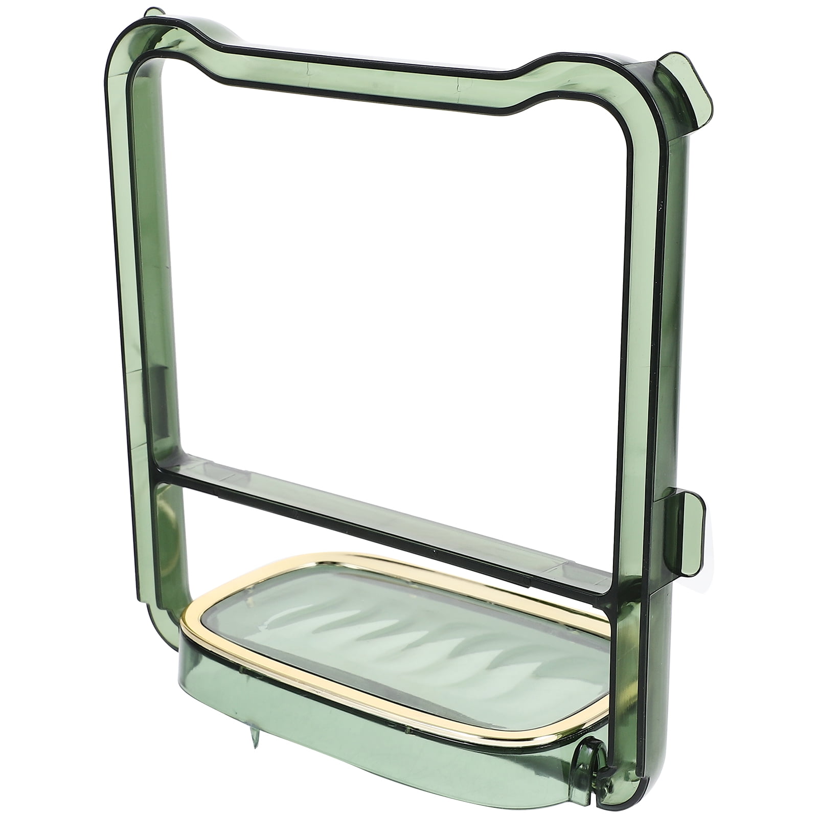 CRILSTYLEO Sink Strainer Basket Rack 1Pack 8.7x6.7x0.9In Green Plastic ...