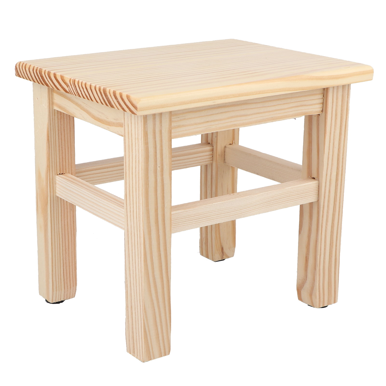 Multipurpose Solid Wood Square Stool Household Kids Low Height Wooden ...