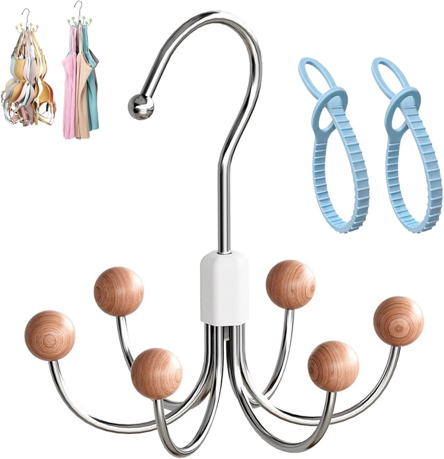 Multipurpose Space Saving Hangers for Closet, 360° Swivel Closet ...