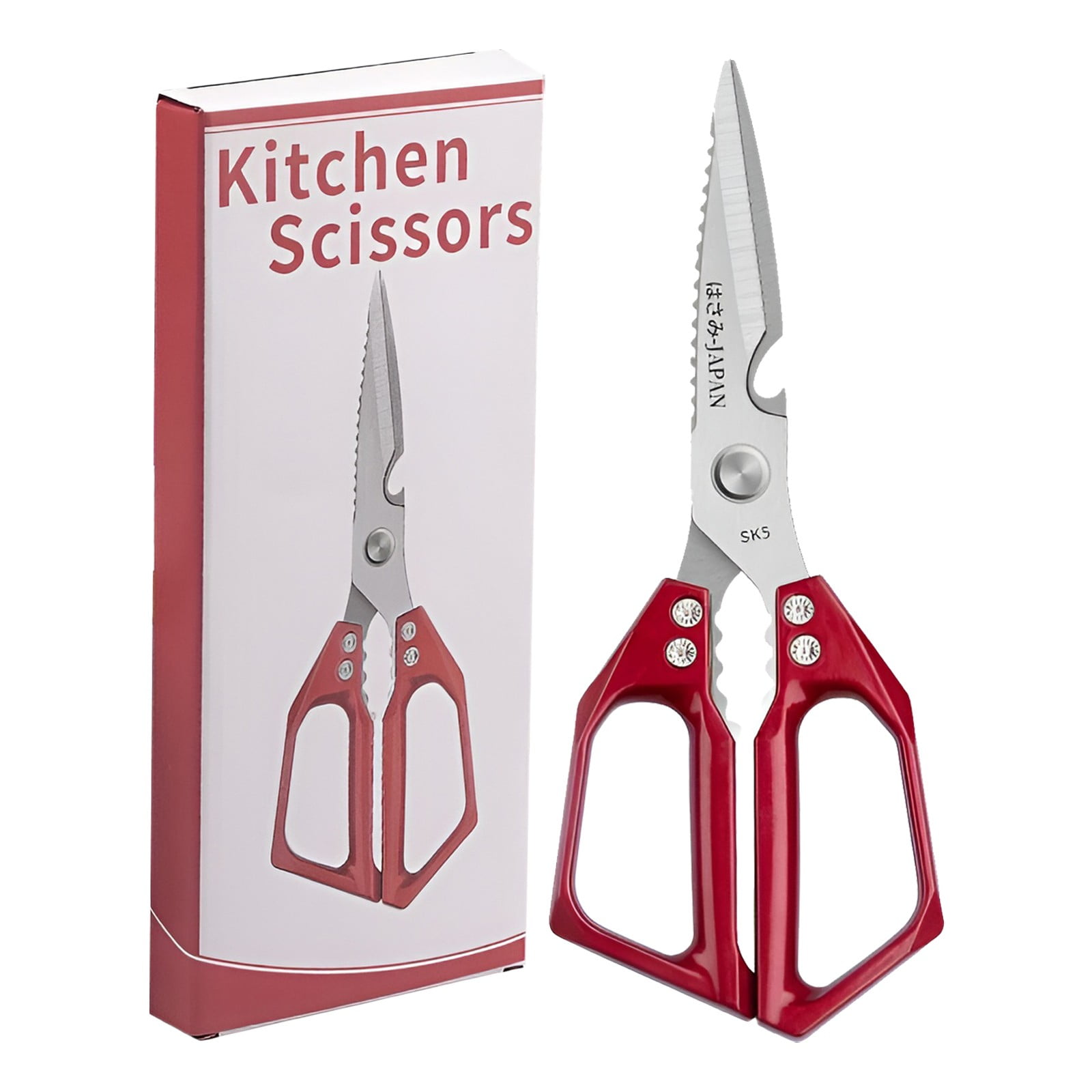 Multipurpose Stainless Steel Kitchen Shears, Heavy-Duty All-Purpose ...