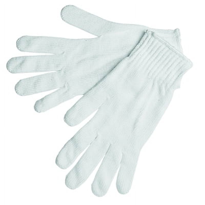 Multipurpose String Knit Gloves, Large, Knit Wrist, Regular Weight ...