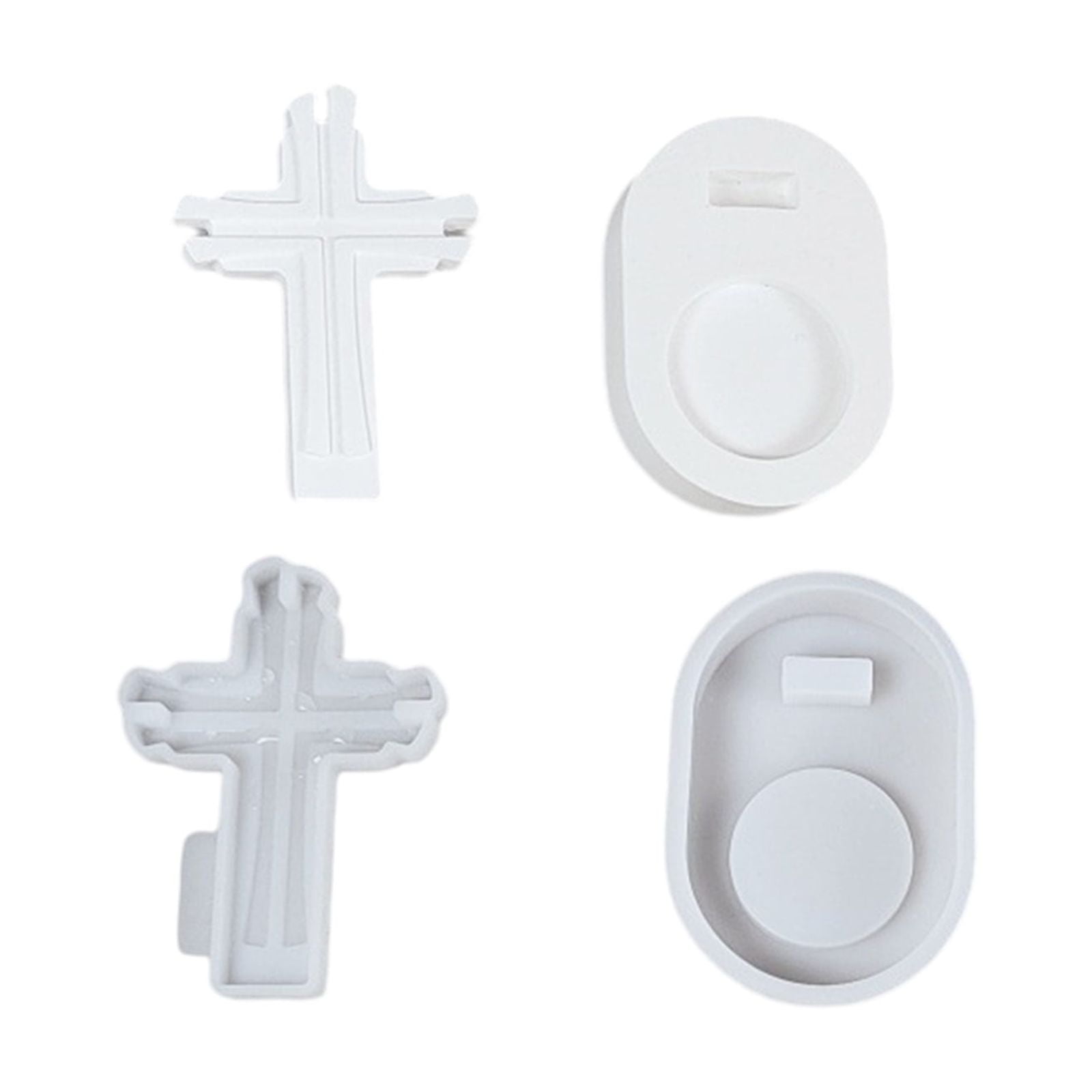 Multipurpose Sturdy Silicone Crosses Plaster Holder Mould Set Portable ...