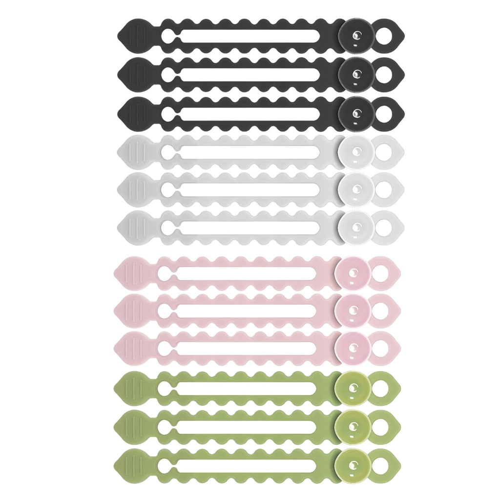 Multipurpose Suction Cup Cord Organizers Silicone Reusable Cable Ties ...