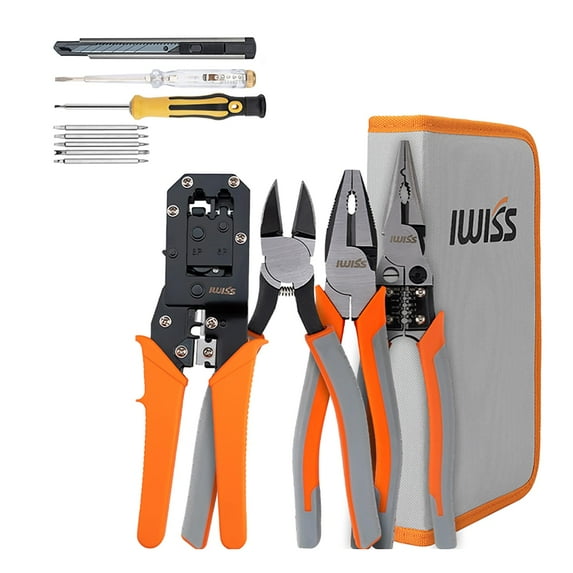 Multipurpose Tool Set, Professional Electrician Tool Set, Adapts to 6 ...