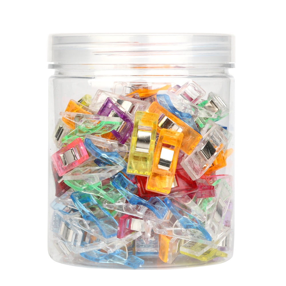 Multipurpose Transparent Plastic Quilting Clamps Sewing Craft Binding ...