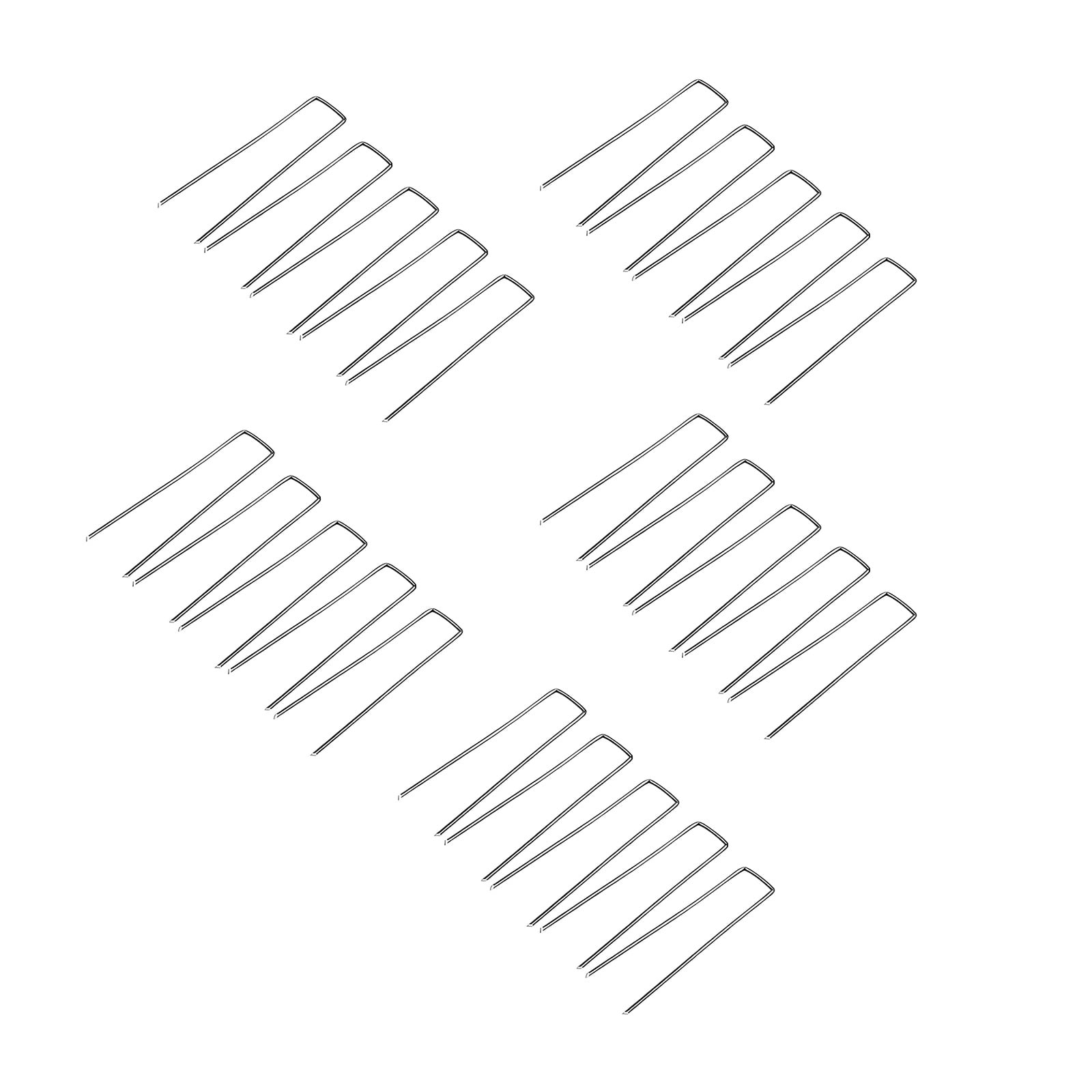 Multipurpose U Shape Ground Pins Staple Stabilizers 25 Pack Heavy Duty ...