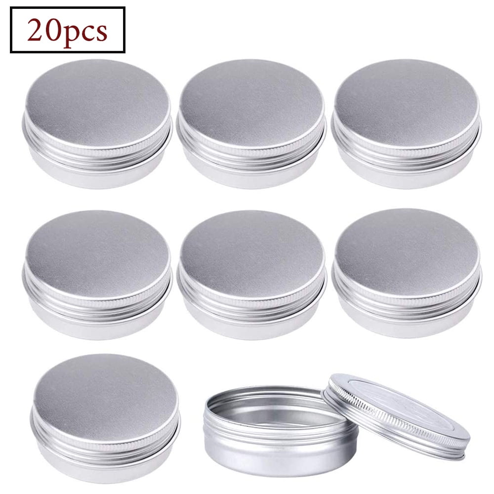 Multipurpose Use, Round Aluminum Cans, Screw Lid Containers For Diy ...